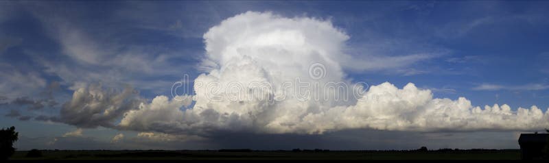 Single cell storm stock image. Image of town, cell, storm - 53053735