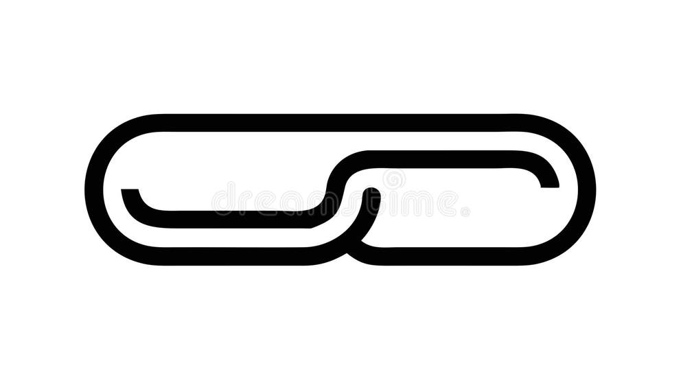 Single Chain Link Outline Icon, Connection, Vector Design Generative AI ...