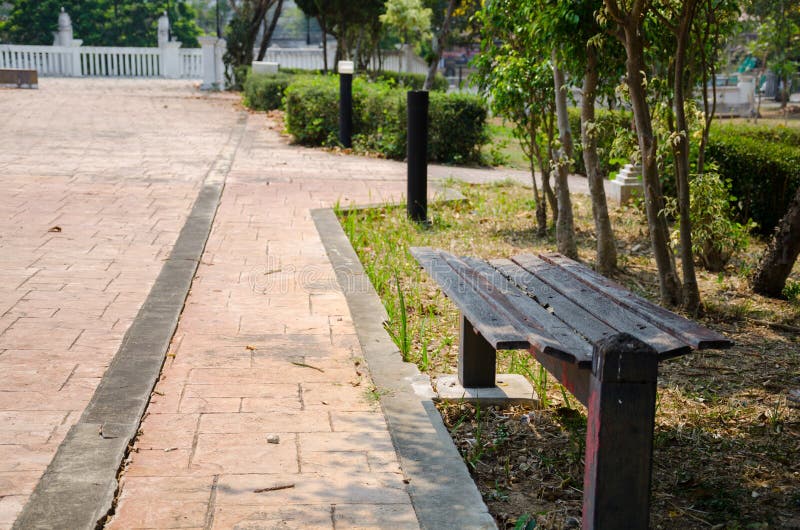 A Single Chair in the Park. Stock Photo - Image of bench, relaxation ...