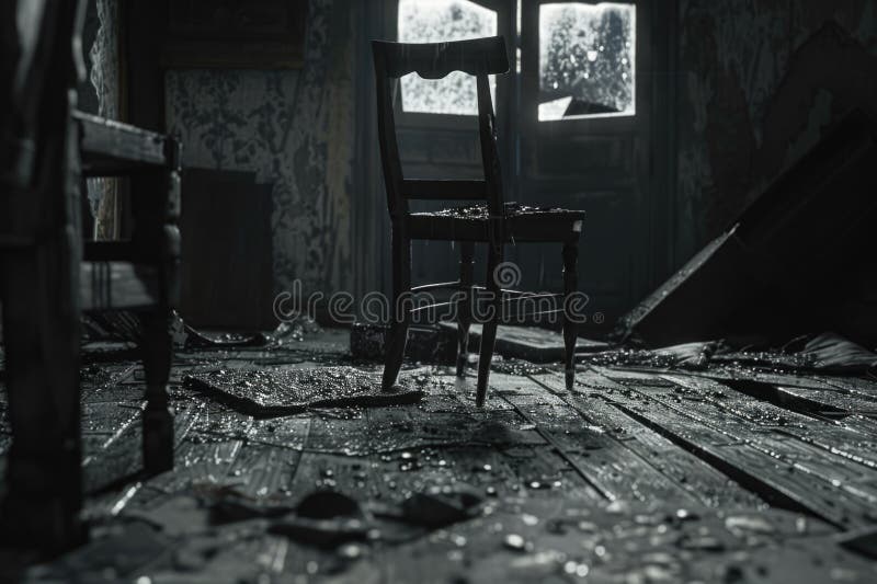 Single Chair Sits Middle Empty Room Stock Photos - Free & Royalty-Free ...