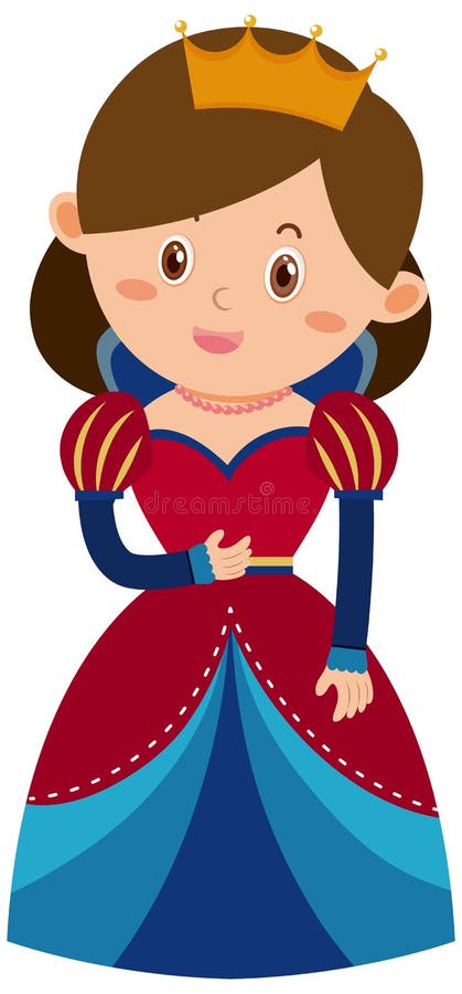 Happy queen stock vector. Illustration of clothes, drawing - 18392439