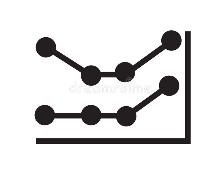 Single Chart Infographic Graph Diagram a Single Icon Silhouette Icon ...