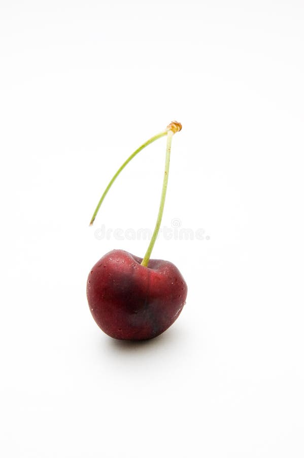 Single cherry stock photo. Image of imported, food, californian - 15250090