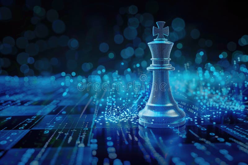 A Single Chess Piece Sits on the Top of a Chess Board, Ready for Play ...