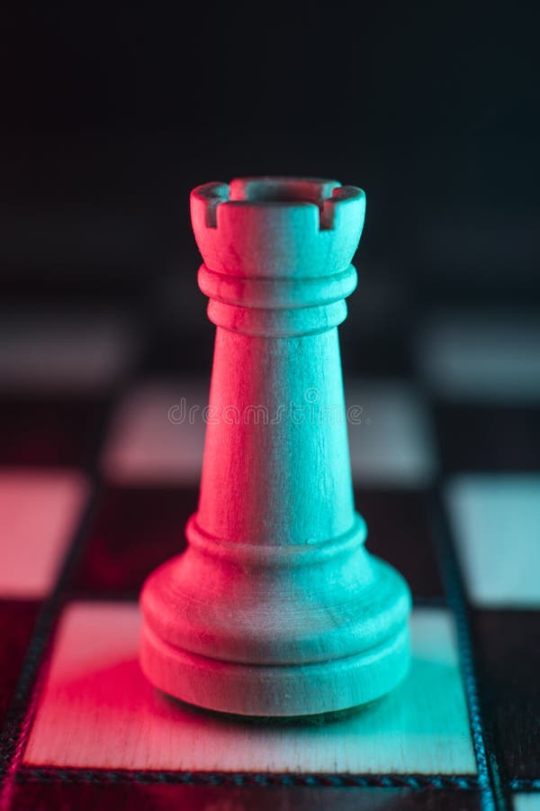 Single Chess Piece Standing Against or Leading Stock Photo - Image of ...