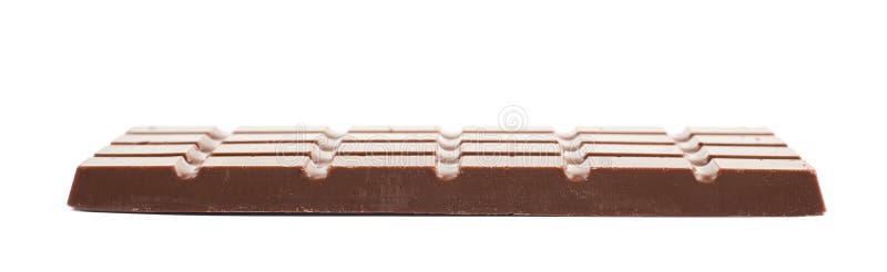 Single Chocolate Bar Isolated Stock Image - Image of isolated ...
