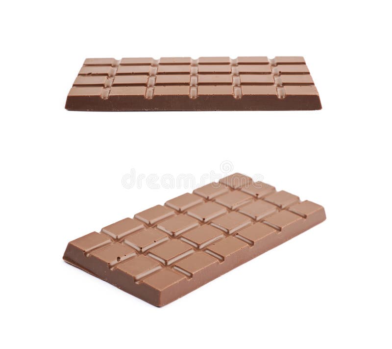 Single Chocolate Bar Isolated Stock Photo - Image of macro, ingredient ...