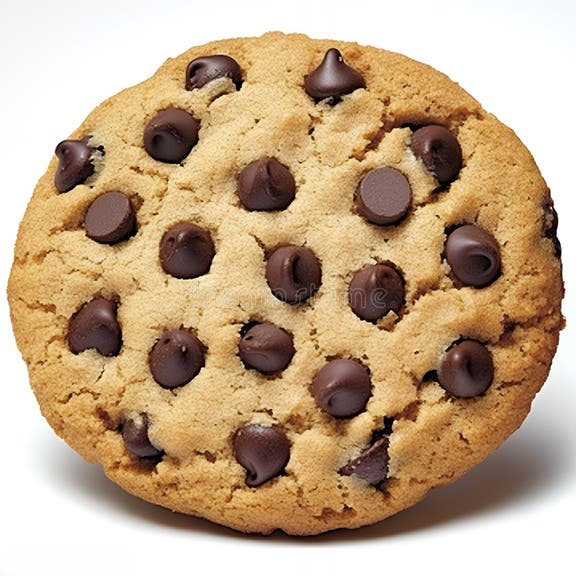A Single Chocolate Chip Cookie Perfect for a Snack Stock Image - Image ...