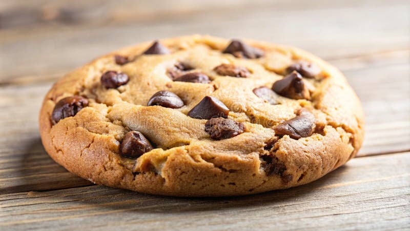 A Single Chocolate Chip Cookie in Sharp Focus AI-Generated Content ...