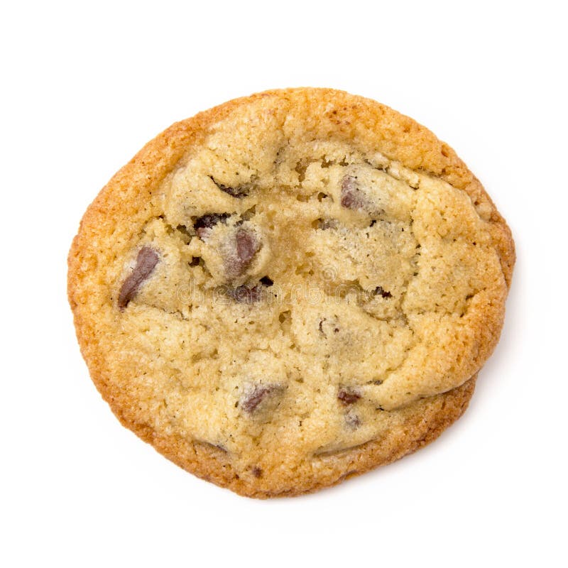 Single Chocolate Chip Cookies Stock Photo - Image of chocolate, sweet ...