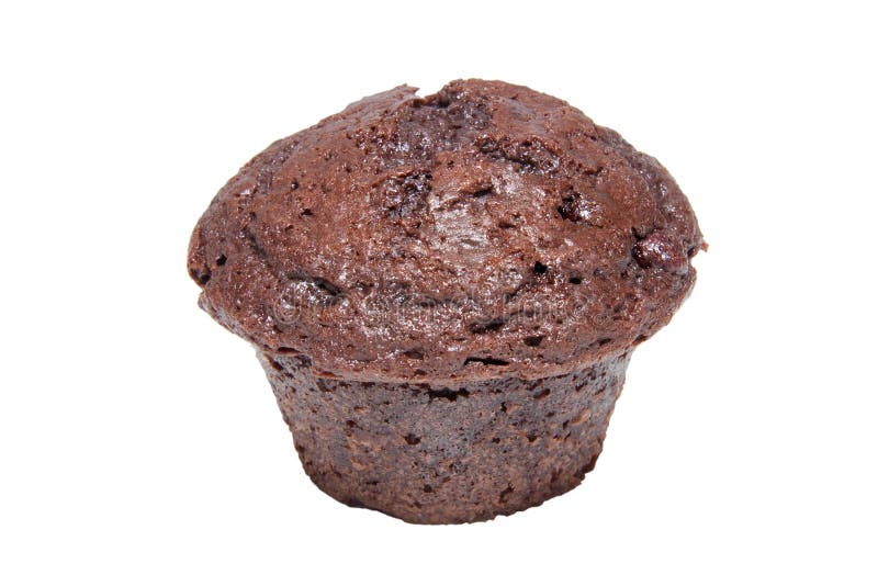 Single chocolate muffin stock image. Image of brown, closeup - 13787927