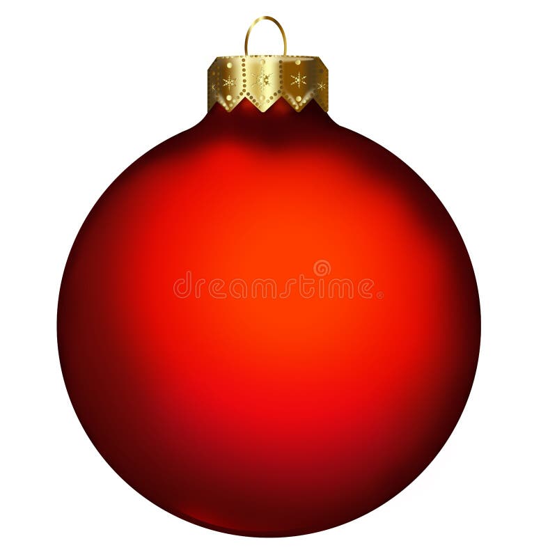 Single Christmas Bauble stock illustration. Illustration of celebration ...