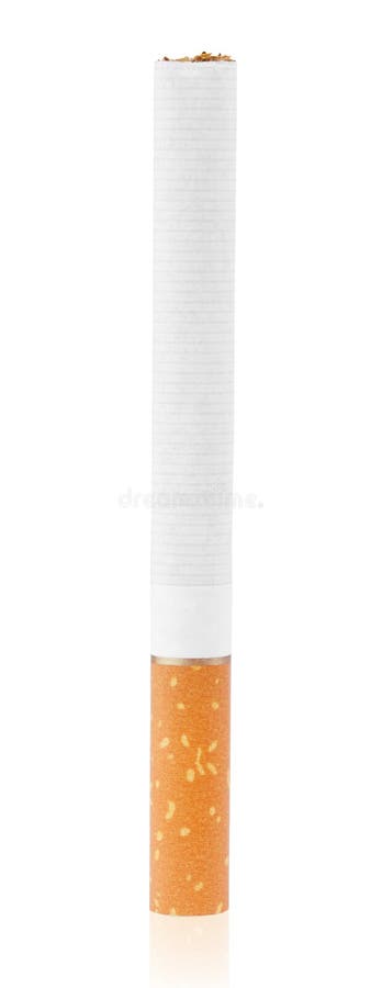 Single Cigarette with Filter Stock Photo - Image of healthcare, coffin ...