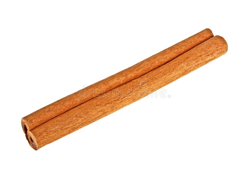 Single Cinnamon Stick Isolated on White Background Stock Photo - Image ...