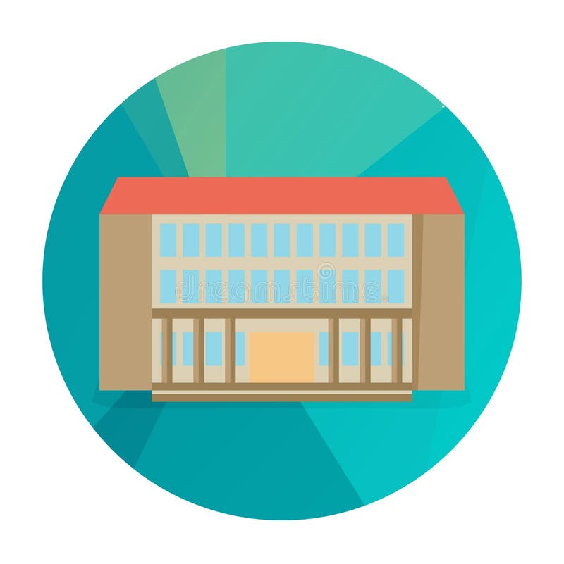 Single City Building icon stock vector. Illustration of structure ...