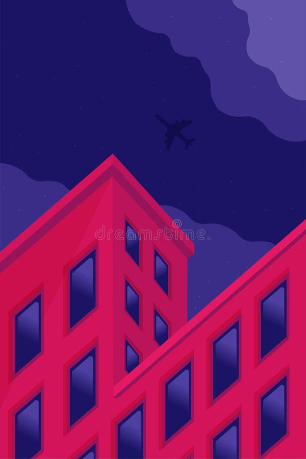 Single City Office Building in Flat Style Vector Stock Vector ...