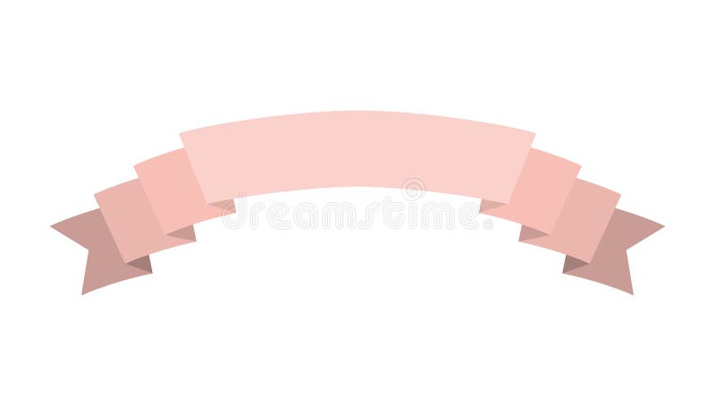 Single and Classic Pink Ribbon Frame Stock Vector - Illustration of ...