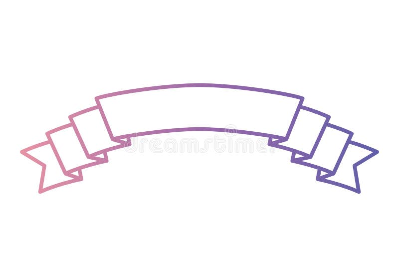 Single and Classic Ribbon Frame Stock Vector - Illustration of decorate ...