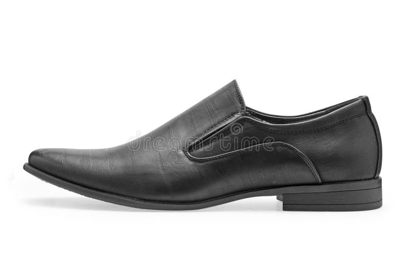 Single of Classical Black Leather Shoes for Men, without Shoelaces ...