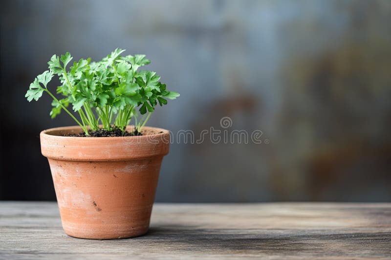 Parsley sprouting stock image. Image of detail, aromatic - 273315379