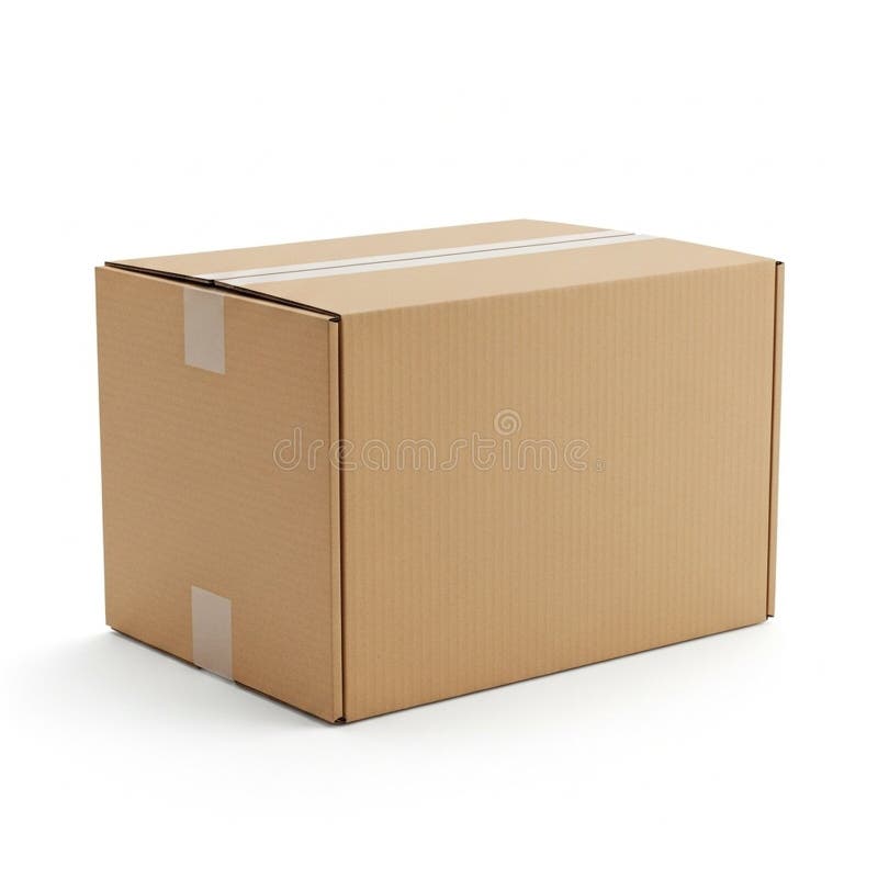 Single Closed Cardboard Shipping Box Stock Illustrations – 1,214 Single ...