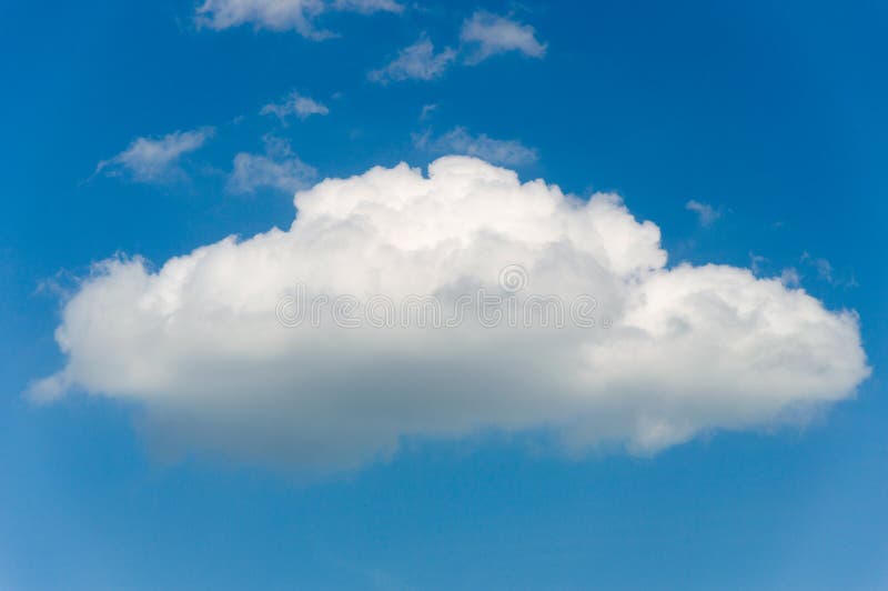 The Single cloud. stock photo. Image of space, clear - 55757036