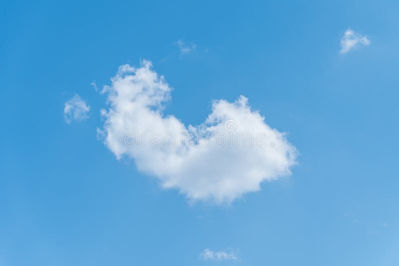 A Single Cloud in a Blue Sky Stock Image - Image of clear, flying ...