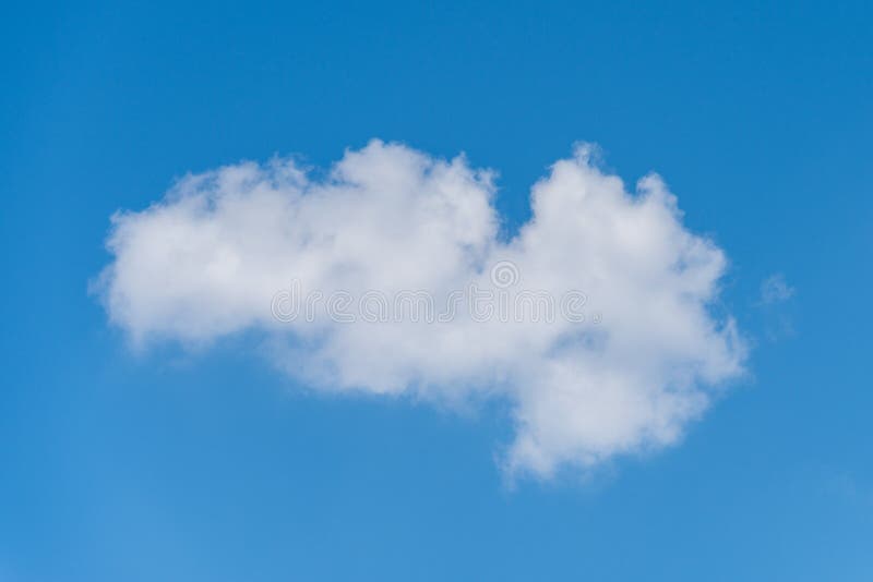 A Single Cloud in a Blue Sky Stock Image - Image of clear, flying ...