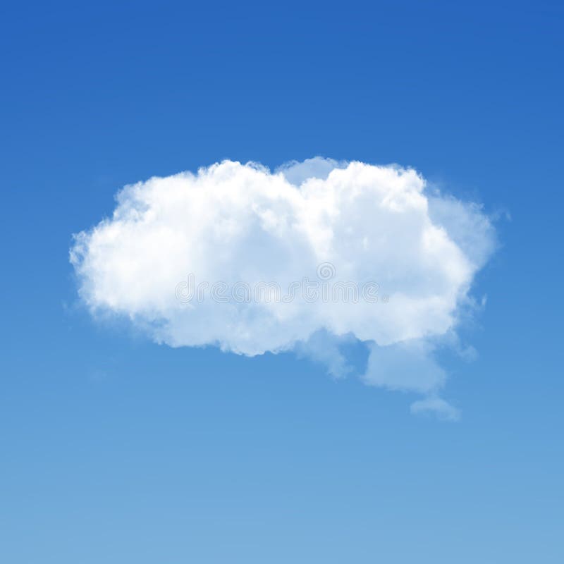 Single Cloud Over Black Background Stock Illustration - Illustration of ...