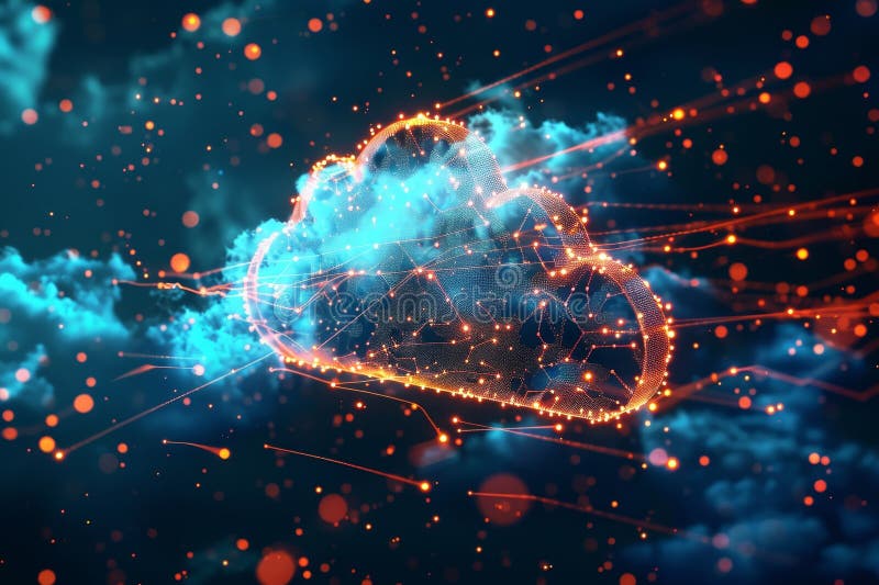 A Single Cloud Drifts in a Clear Blue Sky, a Visualization of Cloud ...