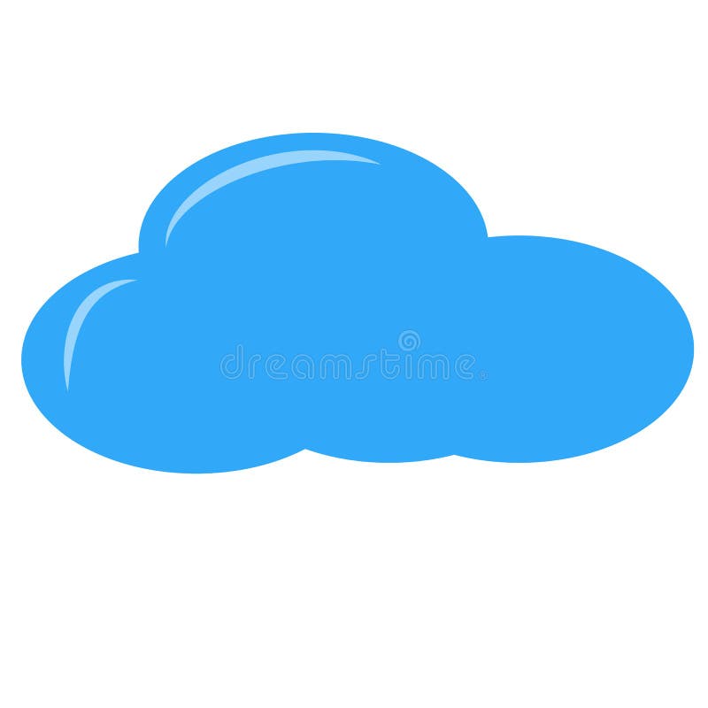 Single Cloud stock illustration. Illustration of single - 79800619