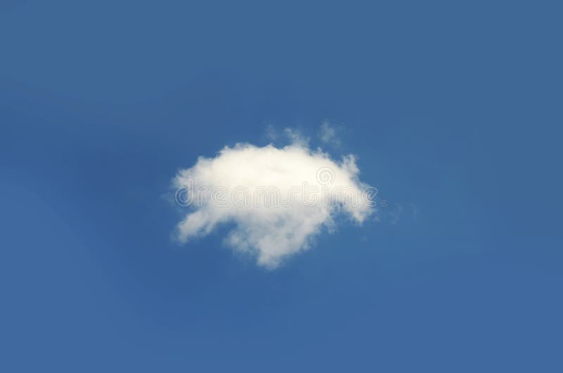 Single Cloud Isolated Over Blue Sky Background Stock Image - Image of bright, cloud: 285462323