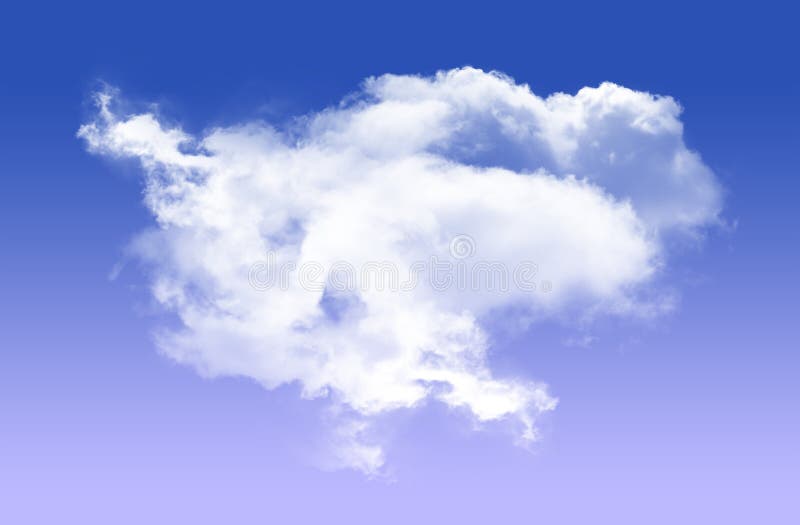 Single Round Cloud Shape Over Black Background Stock Illustration ...