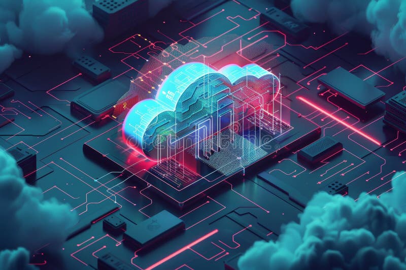 A Single Cloud Surrounded by a Cluster of Smaller Clouds in the Sky ...