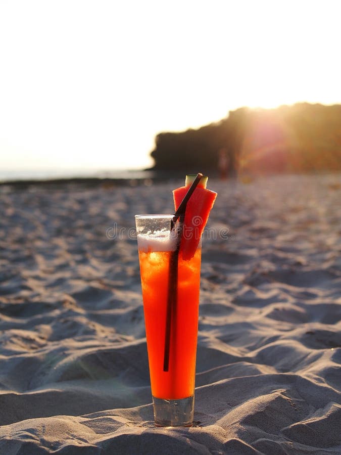 Single Cocktail beside Pool Overlooking Sea Stock Photo - Image of ...