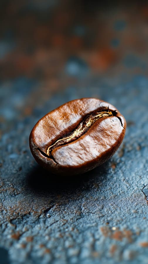 A Close Up of a Coffee Bean on a Table Stock Image - Image of textured ...