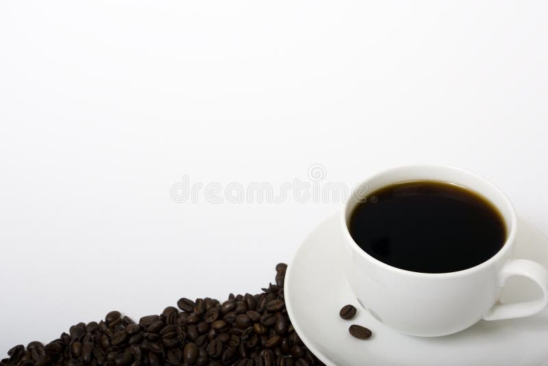 Single Coffee Cup stock image. Image of white, aroma, dark - 6665447