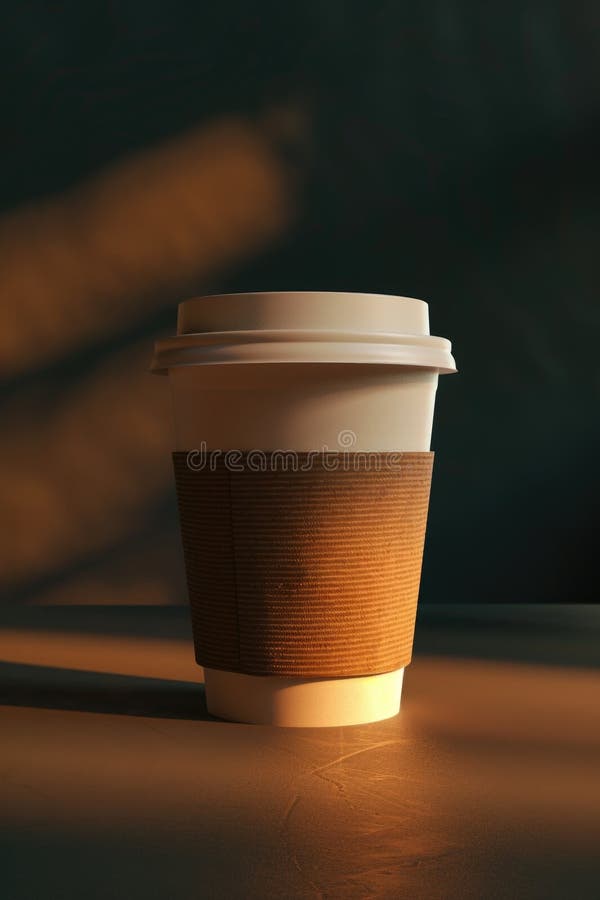 A Single Coffee Cup Sits on a Table, Ready To Be Used Stock Image ...