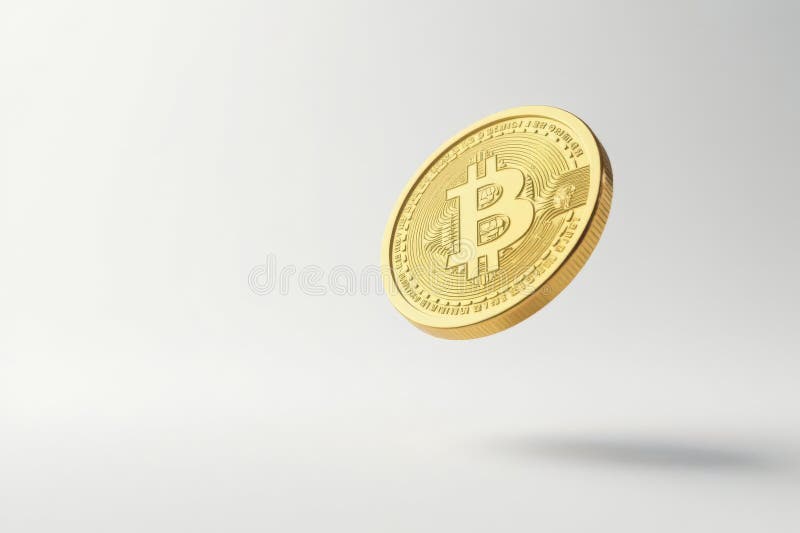 A Single Coin Flipped Mid Air, Isolated on White , Chance, Isolated ...