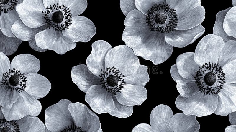 A Single-color Pattern of Complex Flowers and Leaves in a Continuous ...