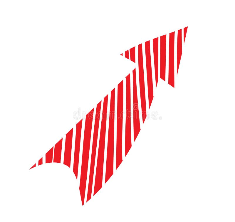 Single Shaded Arrow in the Doodle Style. Vector Drawing for Design and ...