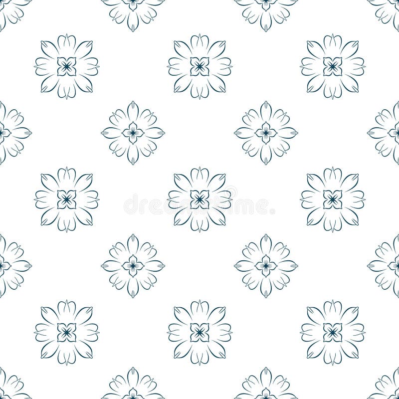 Single Color Transparent Linework Pattern. Repeat Pattern for Textile ...