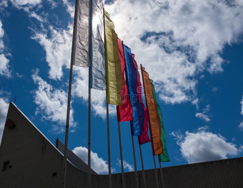 Single colore flags stock image. Image of festival, multi - 43439629