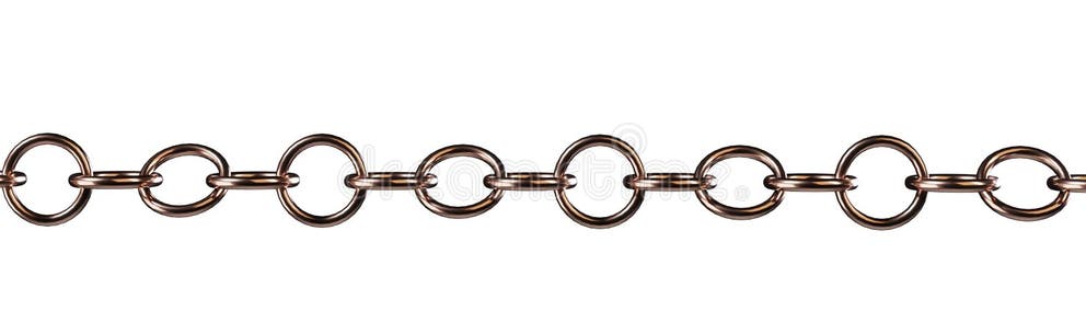 Single Colored Chain Link Isolated 3d Render Stock Photo - Image of ...