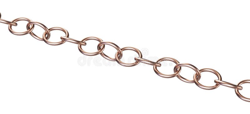 Single Colored Chain Link Isolated 3d Render Stock Illustration ...