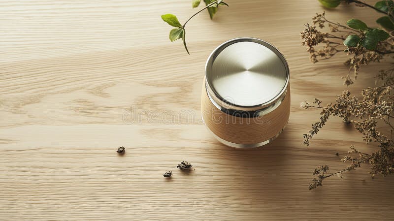 Single Compact Tea Infuser Styled Light Wooden Surface Stock Photos ...