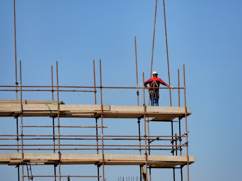 Construction Scaffolding stock image. Image of scaffold - 26746557