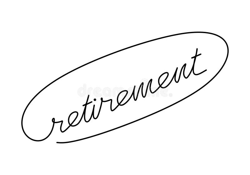 Retirement Line Art Continuous Stock Illustrations – 135 Retirement ...