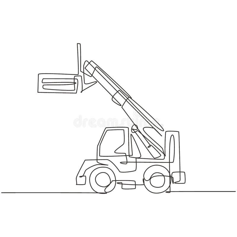 Forklift Drawing Stock Illustrations – 1,902 Forklift Drawing Stock ...
