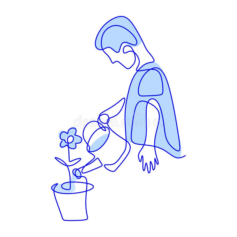 Continuous Line Planting Stock Illustrations 59 Continuous Line